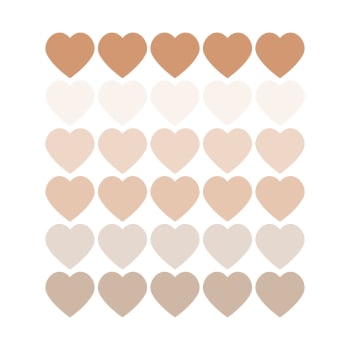 Stickers muraux en vinyle rondes mix marron et beige Circles1 | Maisons ...