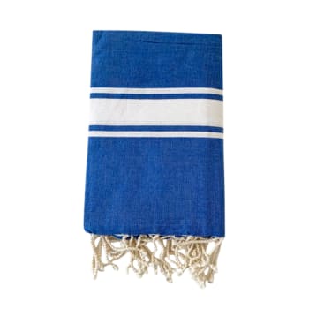 Fouta coton bleu pétrole 100x200 Newport | Maisons du Monde
