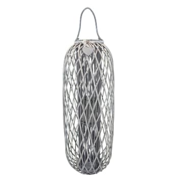 lanterna in vimini tondo 20 x 86 cm Genevieve | Maisons du Monde