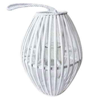 lanterna in vimini tondo 18 x 53 cm Georgie | Maisons du Monde