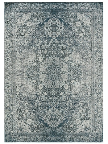 Tappeto piatto fantasia cachemire sfumature di blu 120x170 Grace ...