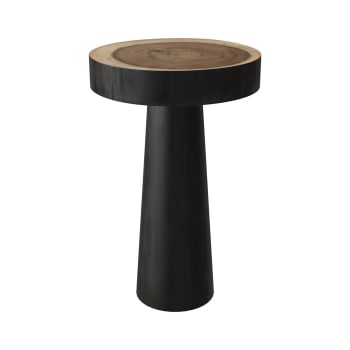 Table d'appoint ronde en bois de suar D35 cm Janah | Maisons du Monde