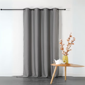 Rideau Double Natte Non feu M1 - 135x240cm - Marron | Maisons du Monde