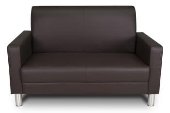 Divano 2 posti in tessuto tortora EMILY | Maisons du Monde