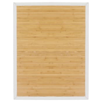 Alfombra vinílica imitación bambú trenzado 196x130cm Alombras fibras ...