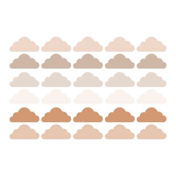 Stickers muraux en vinyle rondes mix marron et beige Circles1 | Maisons ...