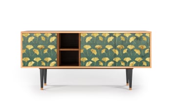 Mobile TV nero 3 porte L 150 cm BIRD OF JUNO | Maisons du Monde