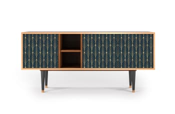 Mobile TV nero 3 porte L 150 cm BIRD OF JUNO | Maisons du Monde