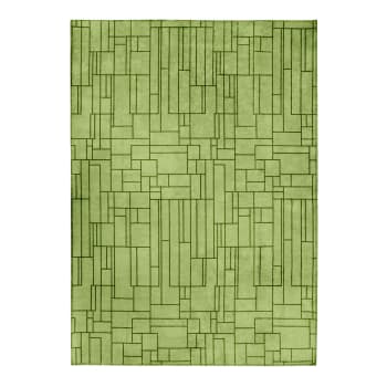 Tappeto a tessitura piatta verde 155x235 TOSCA | Maisons du Monde