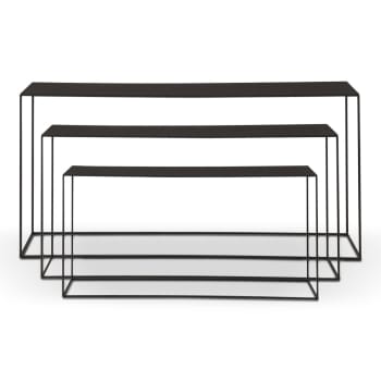Console style industriel en métal noir | Maisons du Monde