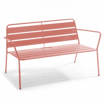 Banco de interior de metal rojo Palavas | Maisons du Monde