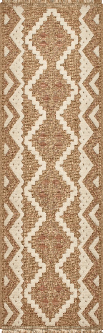 Tapis intérieur et extérieur aspect jute ethnique noir - 60x90 TULUM | Maisons du Monde