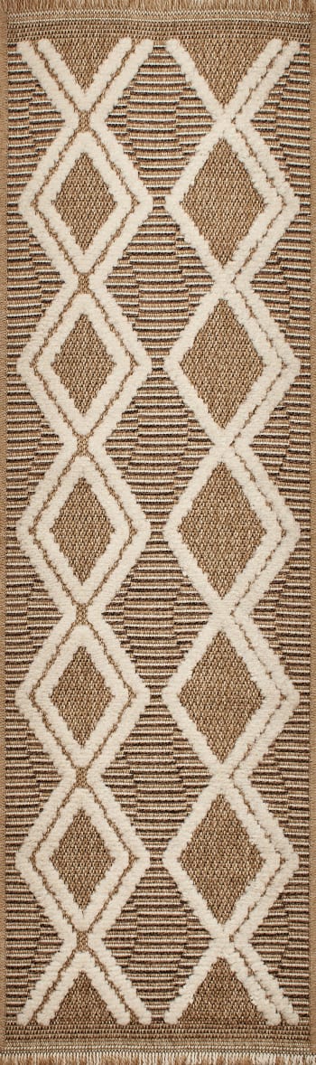 Tapis intérieur et extérieur aspect jute ethnique noir - 60x90 TULUM | Maisons du Monde