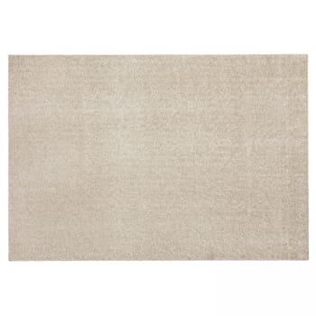 Einfarbiger Teppich mit langem Flor aus Polypropylen, 200x290 cm, grau ...
