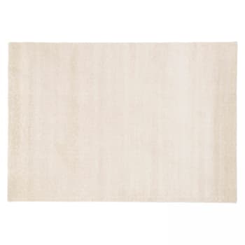 Einfarbiger Teppich mit langem Flor aus Polypropylen, 200x290 cm, grau ...