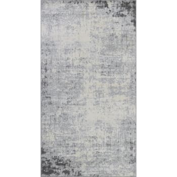 Alfombra de pasillo abstracta moderna blanco/gris 80x220 Alix | Maisons ...