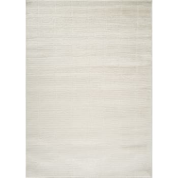 Tapis Scandinave Moderne Ivoire/Marron 200x275 Alma | Maisons du Monde