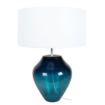 Lampe design en céramique bleu Sophia | Maisons du Monde