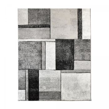 Tapis Scandinave Moderne Ivoire/Marron 200x275 Alma | Maisons du Monde