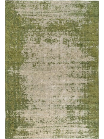 Tapis tissé à plat vert 75x165 Tosca | Maisons du Monde