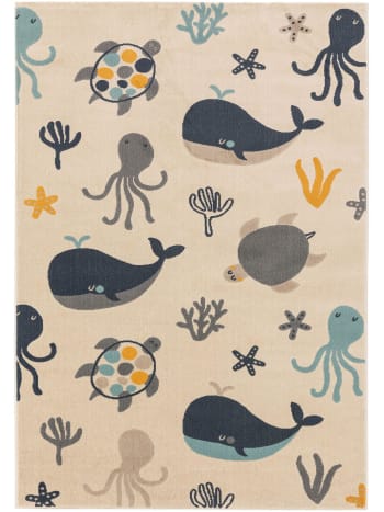 Alfombra niños azul 120x170 APOLLO | Maisons du Monde