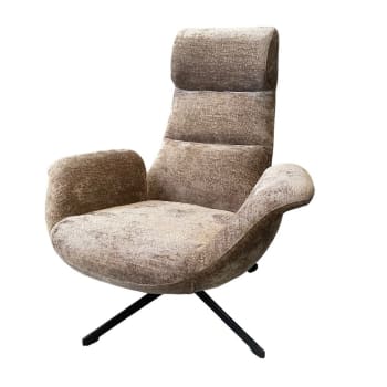 Drehsessel aus Samt, gelb Balmat | Maisons du Monde