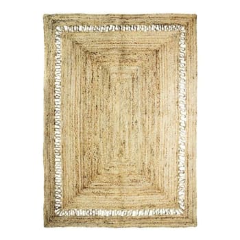 Alfombra de yute marrón 160x230 cm Poona | Maisons du Monde
