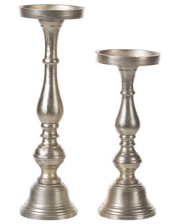 Candelabro grande de aluminio dorado | Maisons du Monde