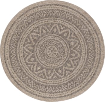 Tapis rond en jute tressé écru D80 | Maisons du Monde