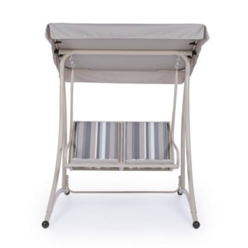 Dondolo a 2 posti da giardino tettuccio regolabile beige Outsunny ...