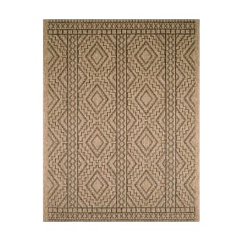 Tapis intérieur et extérieur en polypropylène marron 60x180cm Isla ...