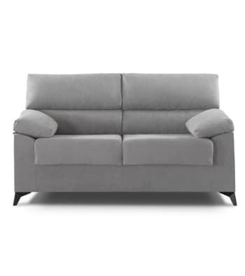 Sofá 3 plazas 180 cm tapizado antimanchas color gris DENVER | Maisons du Monde