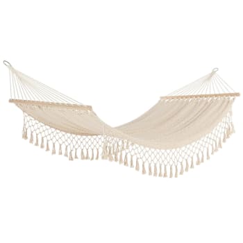 Amaca con supporto in legno tela di cotone ecru 3,15 m 1 persona Lagoa ...