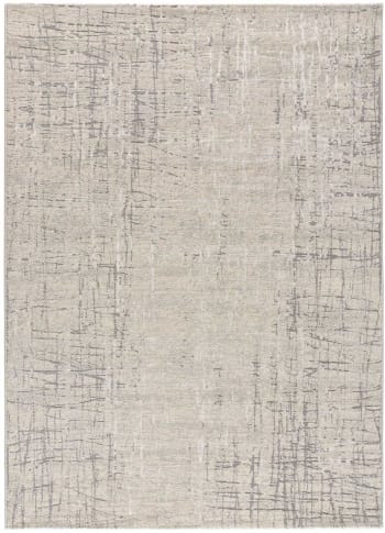 Tappeto tinta unita a pelo corto Grigio beige 200x133 Island beach ...