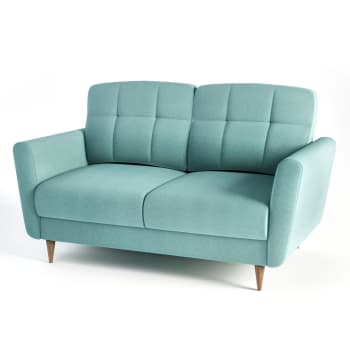 Modernes Sofa 2 Sitzer, aus Kunstleder, weiß ESPECTO | Maisons du Monde