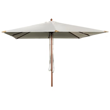 Parasol inclinable 3x3m en aluminium toile taupe Palma | Maisons du Monde