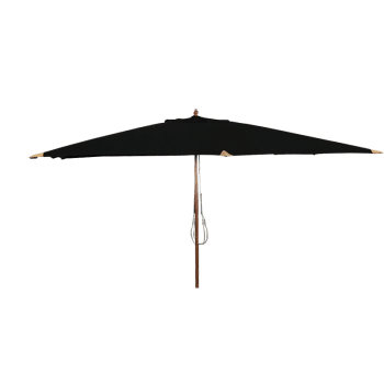 Parasol en bois carré 3x3 noir Habana | Maisons du Monde