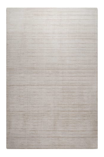 Tapis velours ras style vintage gris et beige à relief 80x150 Feel vintage | Maisons du Monde