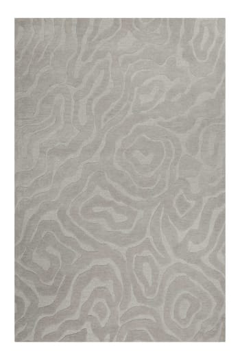 Alfombra de viscosa y estilo vintage en gris, 120X170 cm GIANNA ...