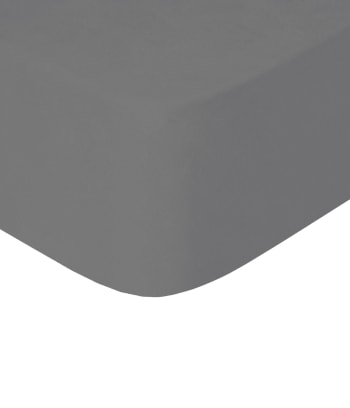 Bajera 100% algodón negro 105x200x32 cm (cama 105) Basic | Maisons du Monde