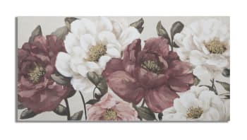 Stampa su tela multicolore fiore cm 80x3x120 FLOWERY | Maisons du Monde