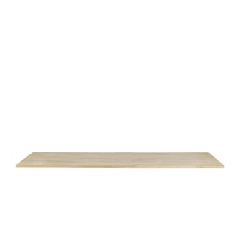 Tablero ovalado 220x90 en madera beige claro Tablo | Maisons du Monde