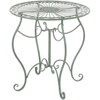 Table de jardin ronde en métal Bronze TEGAL | Maisons du Monde