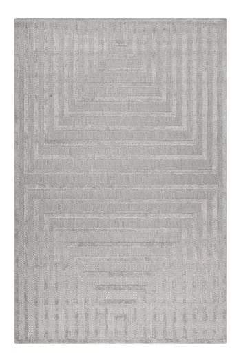 Tapis intérieur/extérieur ras motif graphique multicolore 133x200 Elouisa | Maisons du Monde
