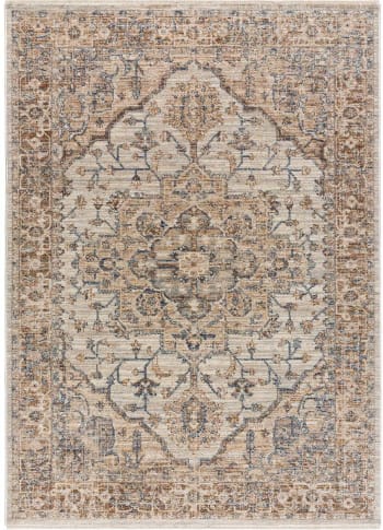 Tapis vintage beige/rouille/bleu 154x230 cm Springs | Maisons du Monde