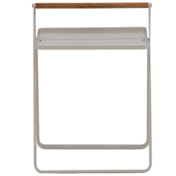 Pouf extérieur uni aubergine dépliable 70x80x90 TWIST | Maisons du Monde