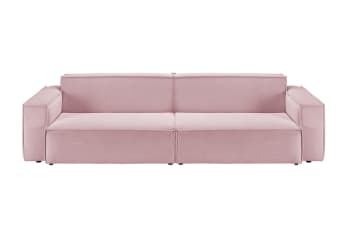 3-Sitzer Sofa aus Samt, rosa Mamaia | Maisons du Monde