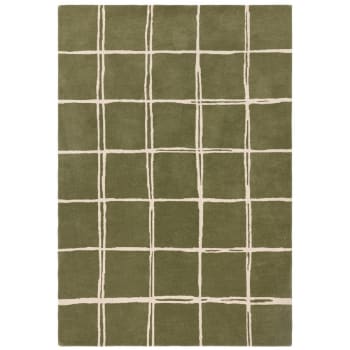 Tappeto a tessitura piatta verde 155x235 Tosca | Maisons du Monde