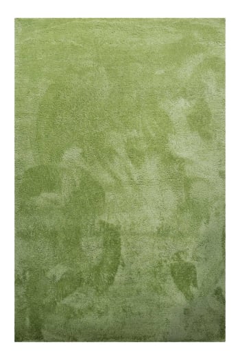 Tappeto a pelo lungo verde ruggine extra morbido 160x230 Sauvage ...
