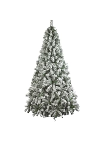 Sapin de Noël 180 cm avec 300 lumières vert et blanc Santa claus ...